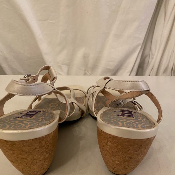 Indigo | Shoes | Indigo Ivory Leather Strap Or Wedge Sandals New | Poshmark
